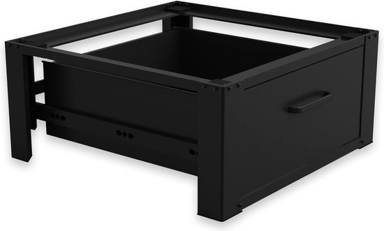 Wasmachine Verhoger met Lade 63x54x31 Zwart Wasmachine verhoger | bol