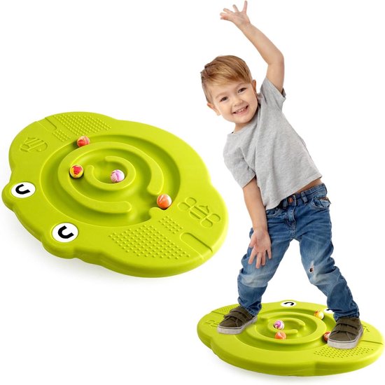 Balance Board for Kids - Plastic Wedge Labyrinth Board with Stepping ...