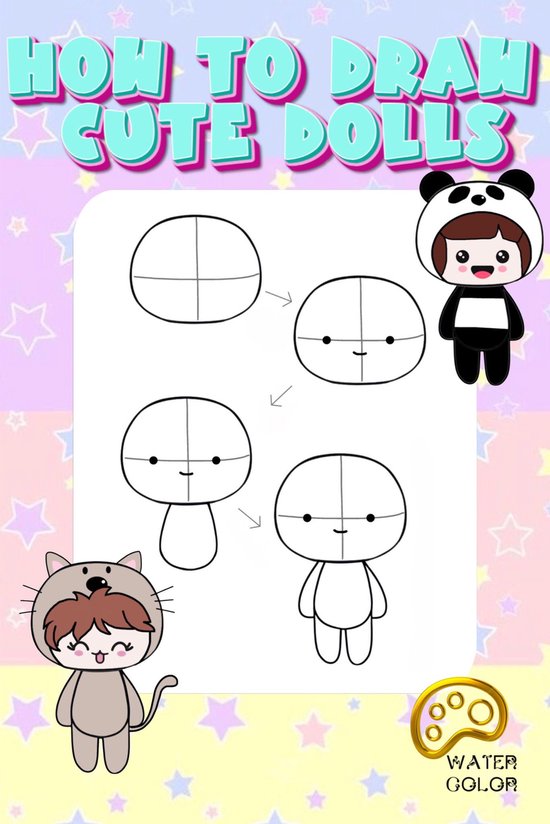 How to Draw Cute Dolls (ebook), WATERCOLOR | 1230008170842 | Boeken | bol