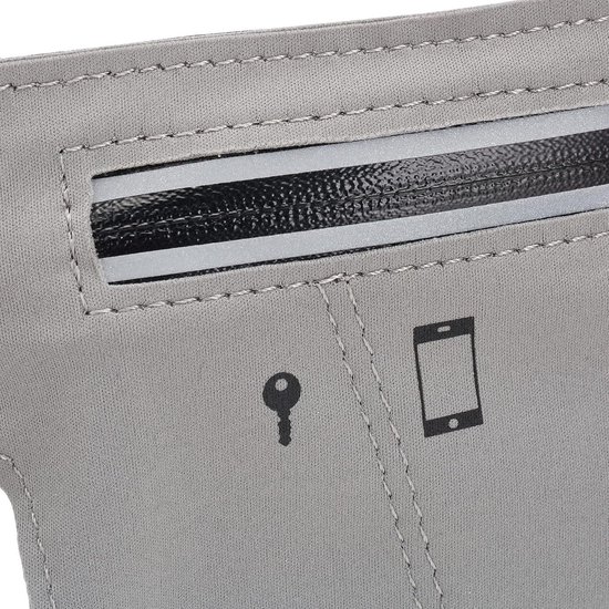 Waterdichte heuptas voor hardlopen met reflectiestrepen en 2 vakken ...