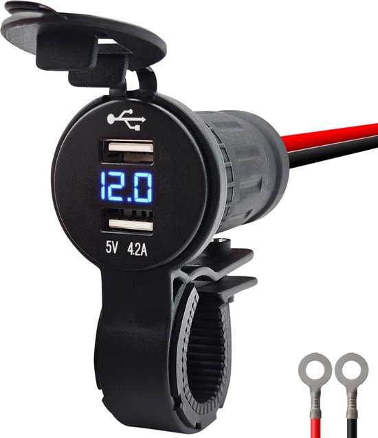 ProRide 12V USB Lader Motor - USB Aansluiting Motor - 2 Poorten - Met ...