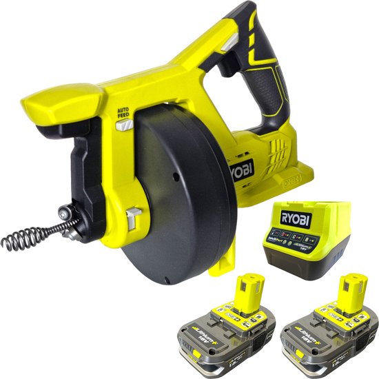 Ryobi R18DA-0 Snoerloze pijpenreiniger 18 V ONE+ 7,6 m x 16 mm ...