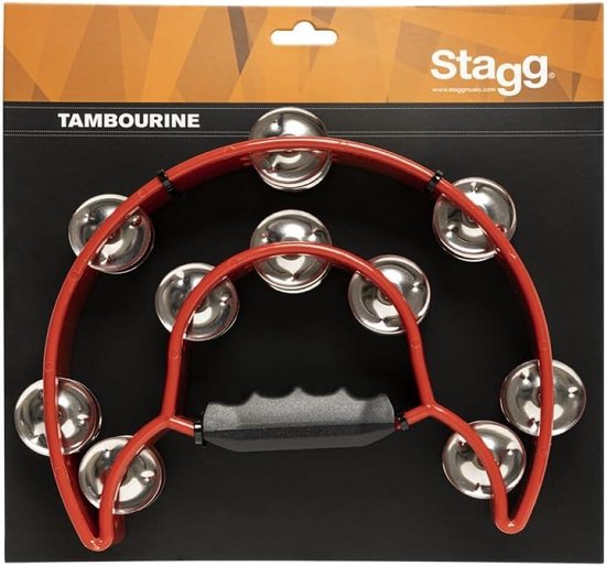 TAB-1 RD 20 Jing Cutaway Tambourine - Rood - Professioneel Percussie ...