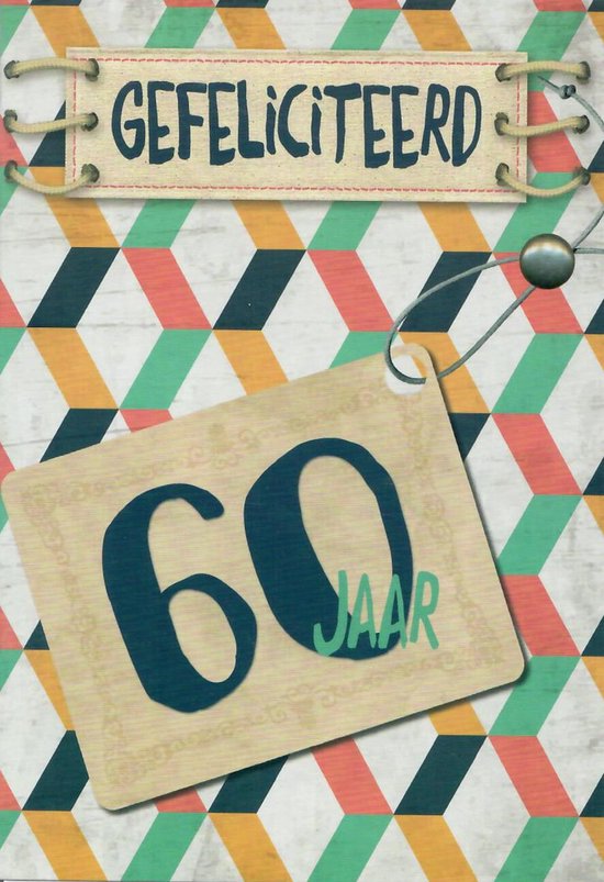 Wenskaart | 10 stuks | Gefeliciteerd! 60 jaar | bol