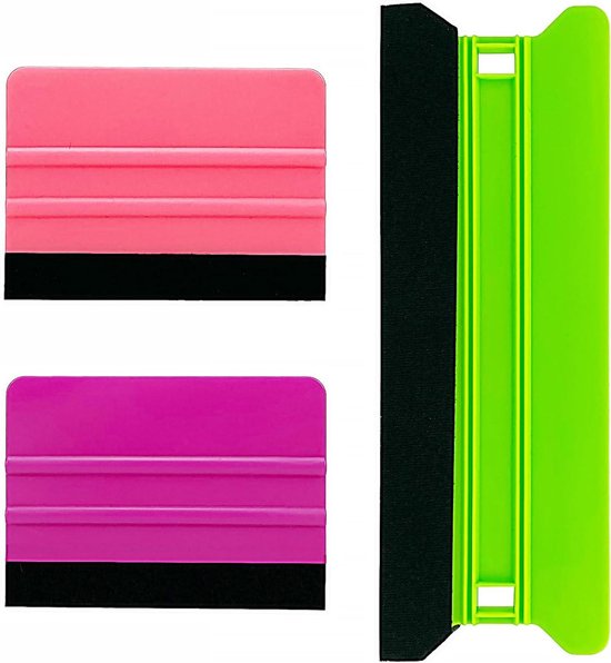 21cm Grote Plastic Zuigmond Vinyl Wrap Gereedschap - Behang Gladder Vilt Rand -... | bol