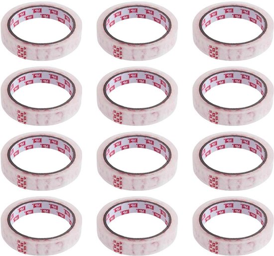 Transparant dubbelzijdig plakband voor schrijfwaren en verpakkingen - robuuste... | bol