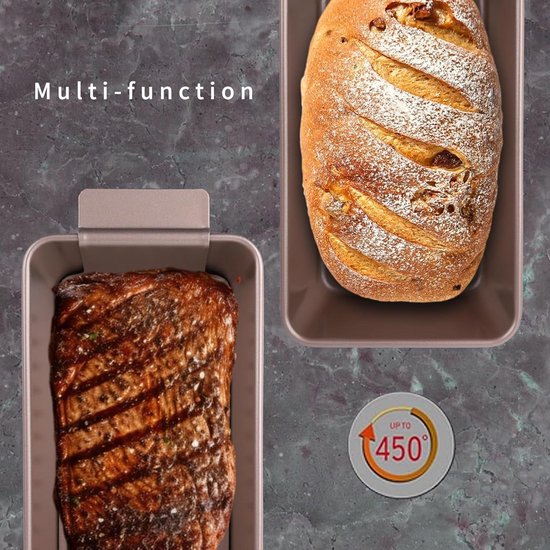 Gehaktbrood Pan met Afdruiprek Koolstofstaal Zelfgemaakt Brood ...