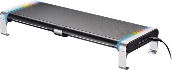 Monitorstandaard met RGB-verlichting met één druk op de knop | bol