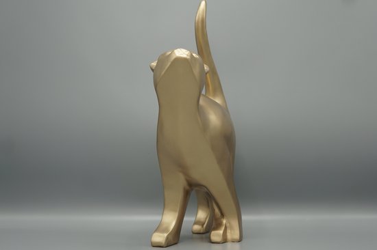 V-art - Beeld Kat - Goud - Woondecoratie - Raam decoratie - Interieur ...