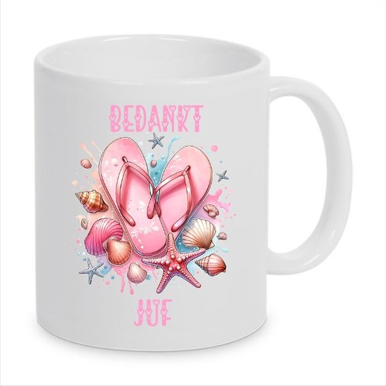 Bedrukte mok Juf bedankt, Bedankt Juf mok, Beker met bedankt Juf, Juffen bedankje,... | bol