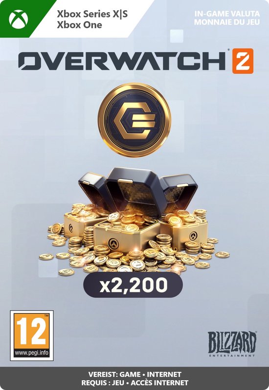 Overwatch 2 - 2000 Coins - Xbox Series X|S/Xbox One Download | bol