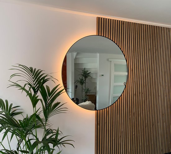 RexTech Spiegel led strip set - Met wandpaneel & app - Warm wit 2700K ...