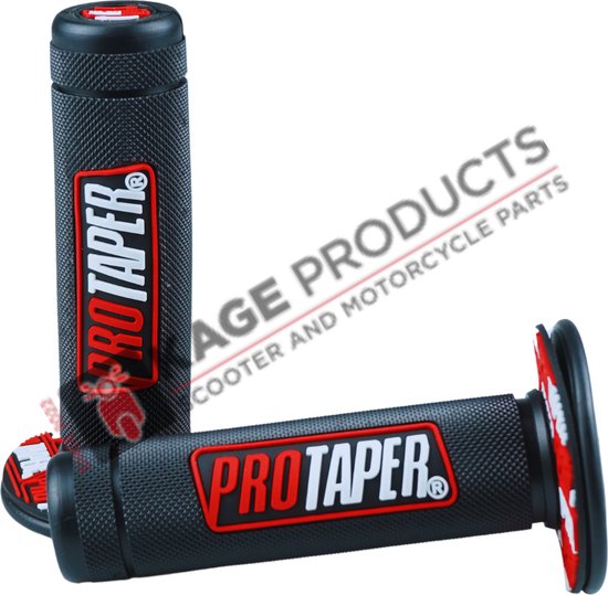 Handvatten Pro Taper Zwart Rood Scooter Motor Brommer Derbi Beta Rieju ...