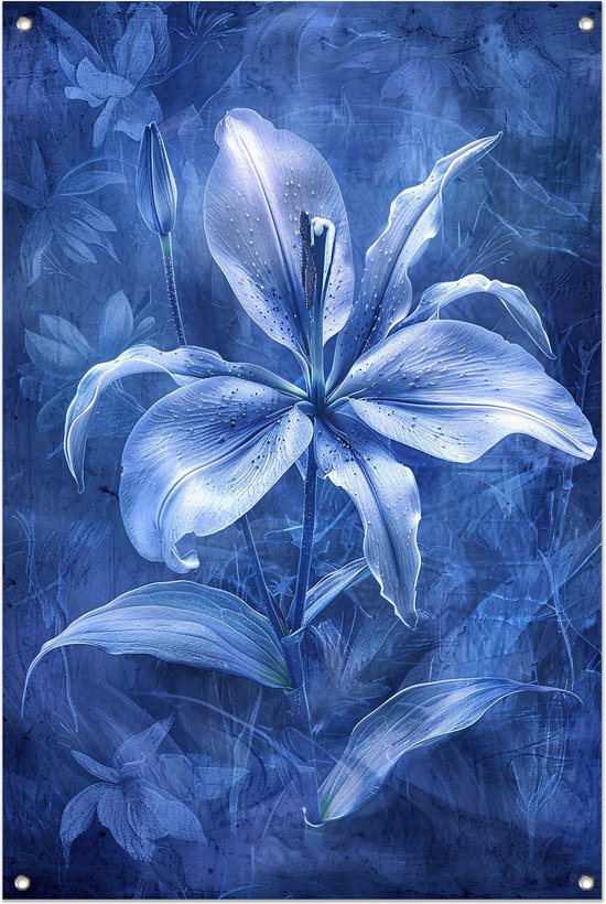 Lily posters - Bloemen tuinposter - Tuinposter Blaadjes - Schutting decoratie -... | bol
