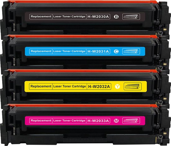 Multipack Laser Toner Cartridges Geschikt voor HP 415A / 415 (met chip ...