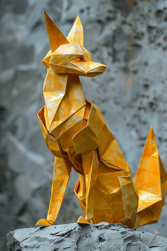 Vos Origami Poster | Origamiposter | Vosposter | Creatieve Poster ...