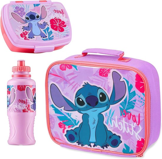 Disney Stitch Kids Lunchbox 3-delige set geïsoleerde lunchtas - Snack ...