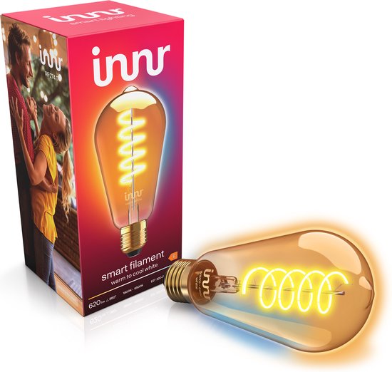 Innr Zigbee smart lamp E27 Edison - werkt met Philips Hue* - Filament ...