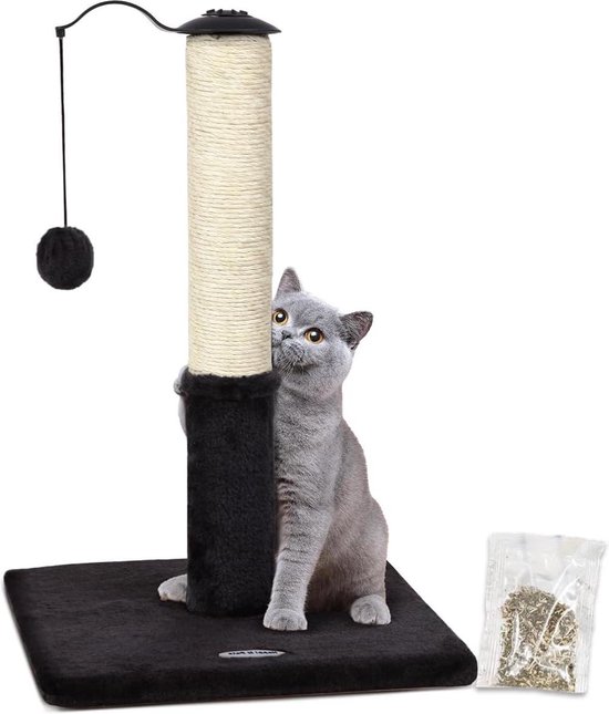SmokeyGray Krabpaal voor katten 56 cm - natuurlijke sisal-krabpalen ...