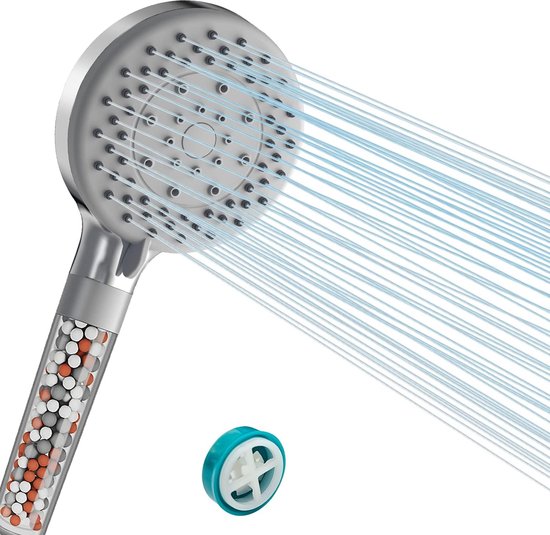 Douchekop waterbesparend, douchekop, douchekop met 5 straalsoorten ...