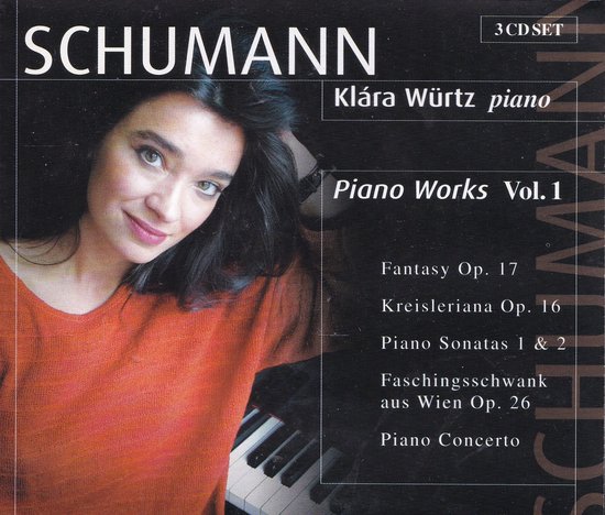 3CD Piano Works vol. 1 - Robert Schumann - Klára Würtz, Klara Wurtz | Muziek | bol