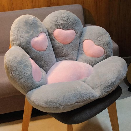 Schattig kattenpoot kussen - warm vloerkussen voor buiten ...
