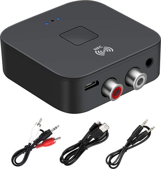 Bluetooth-audio-ontvangeradapter 35 mm AUX/RCA-ingang voor ...