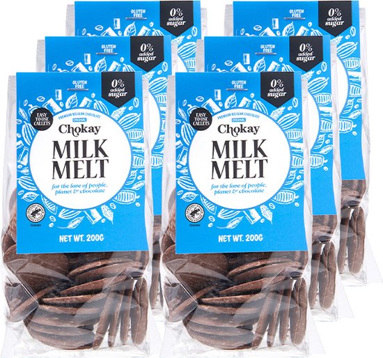 Chokay | Milk Melt | 6 stuks | 6 x 200 gram | bol