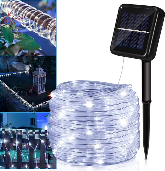 Solar lichtsnoer, Solar Tuinverlichting op Zonneenergie - 300 LED ...