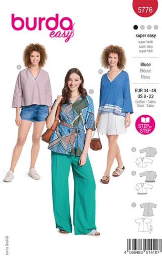 Burda nr.5776 maat 34-48 | bol