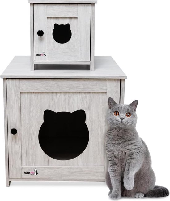 Houten Kattenhuis - Kattenhok - Kattenren - Kattenkooi voor binnen ...