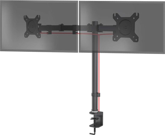 Monitor arm 2 schermen - Dual Monitor Arm Stand DM152 - Dubbele PC ...
