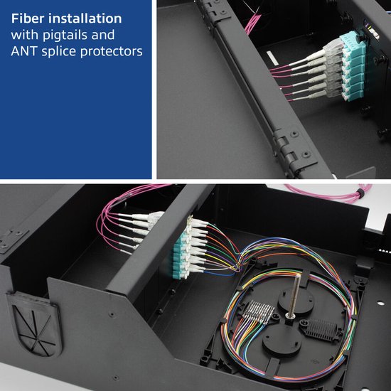 ACT Afsluitbare zone enclosure patch box 8 slots voor fiber en koper | bol