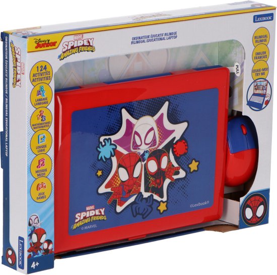Spiderman Laptop met 124 activiteiten FR/EN | Games | bol
