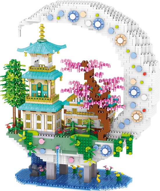 Lezi Moon Palace - Nanoblocks / miniblocks - Bouwset / 3D puzzel - Bouwpakket - Hobby... | bol