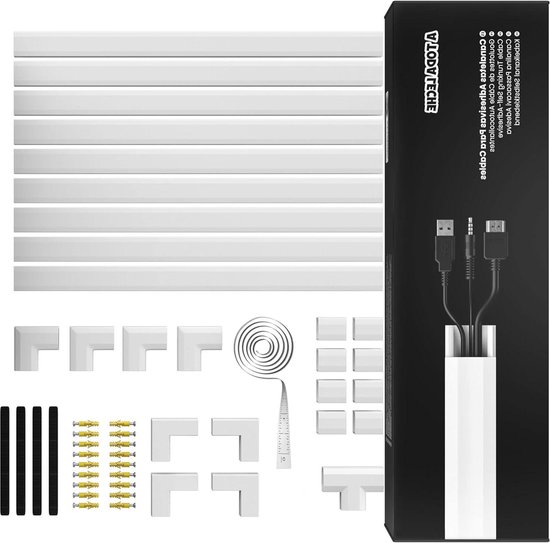 Zelfklevend Kabelbeheer Box Kabelgoot Set Elektrisch Netjes Wegwerken ...