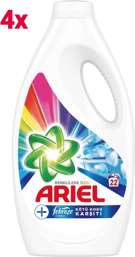 Ariel Lessive Liquide Febreze Efficace | Capacité : 5720 ml (4x1430 ml ...