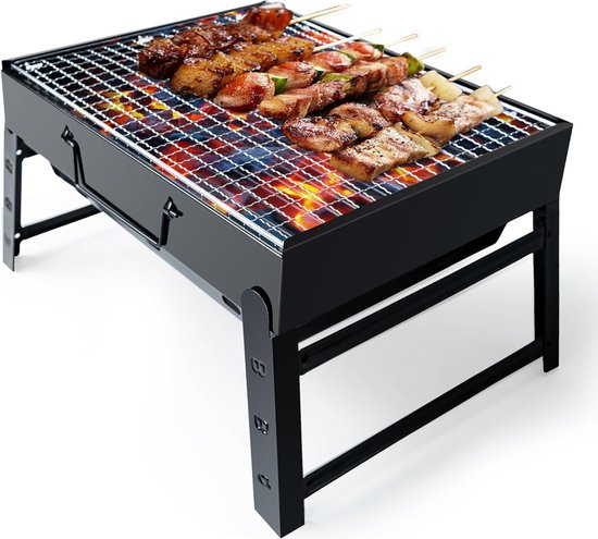 Draagbare BBQ Houtskool - Opvouwbaar & Draagbaar - Buitenkeuken ...