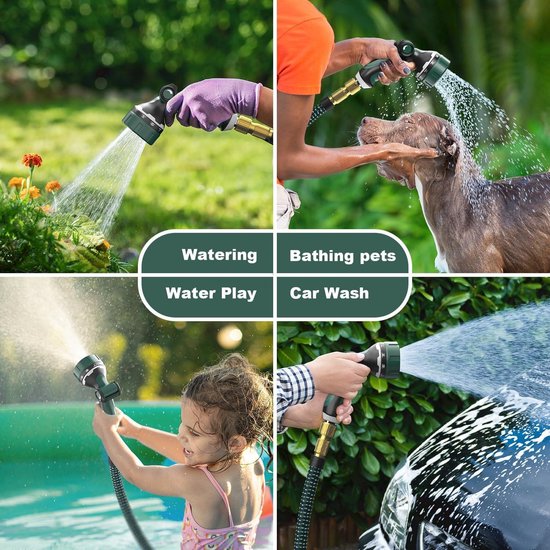 Flexibele tuinslang - rekbare waterslang - 10 sproeipatronen - 3750D ...