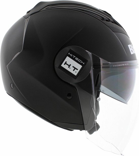 Blauer Real jet helm solid mat zwart XS - Motorhelm / Brommerhelm | bol