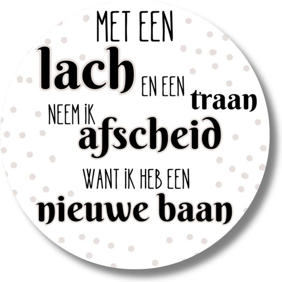 Stickers Nieuwe Baan - Afscheid Werk - 20 stuks - Cadeaustickers - 4 cm ...
