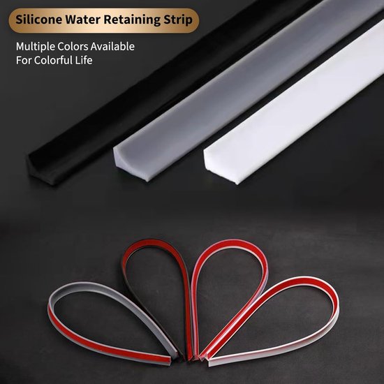 Douche dorpels - 2 meter - Anti water strip - Opvouwbare douchewaterdam ...
