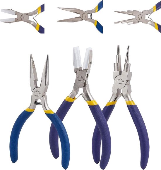 Sieraden Tang Tool Set - 3 Stuks - 6 in 1 - Bail Maken - Looping Tang ...