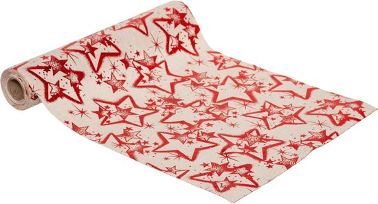 Tafelloper met kerstmotief, 28 x 300 cm | bol