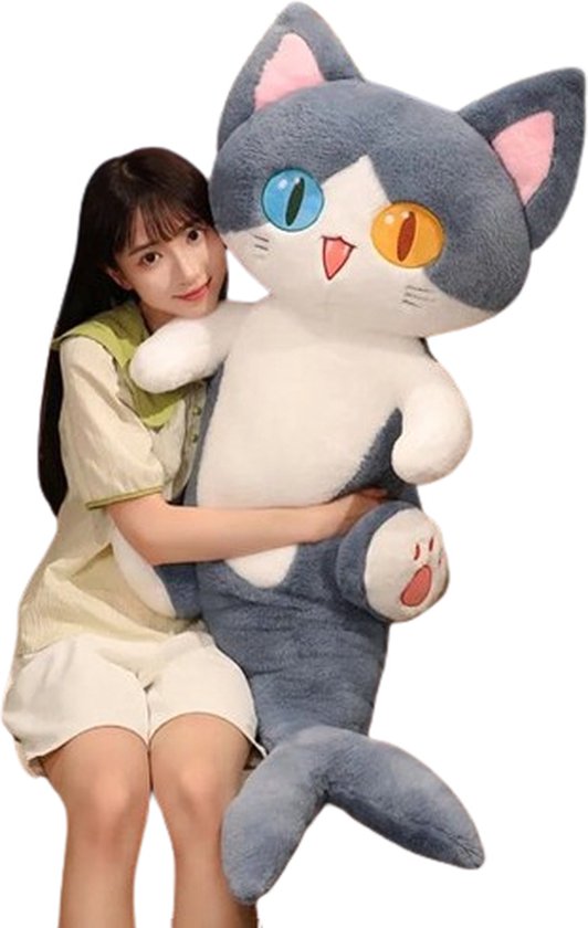 Mega knuffel Haai Kat | CatShark | XXXL Pluche knuffels | Levensgroot ...