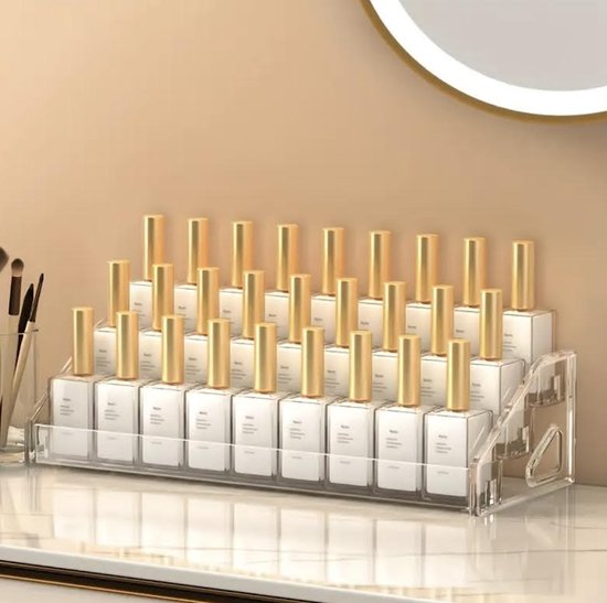 Flavers - Make up organizer ,31 cm display riser rek, 3-traps acryl ...