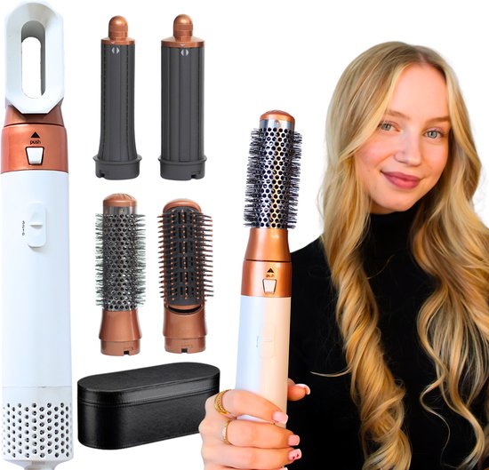 Nysah® Airstyler Krultang 5 in 1 -fohnborstel-Multistyler- Hairwrap ...