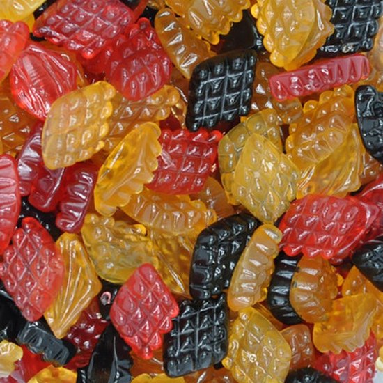 Joris Ruitjes - Snoep - 1kg - 3 kleuren - Zwart - Geel - Rood - Hard | bol