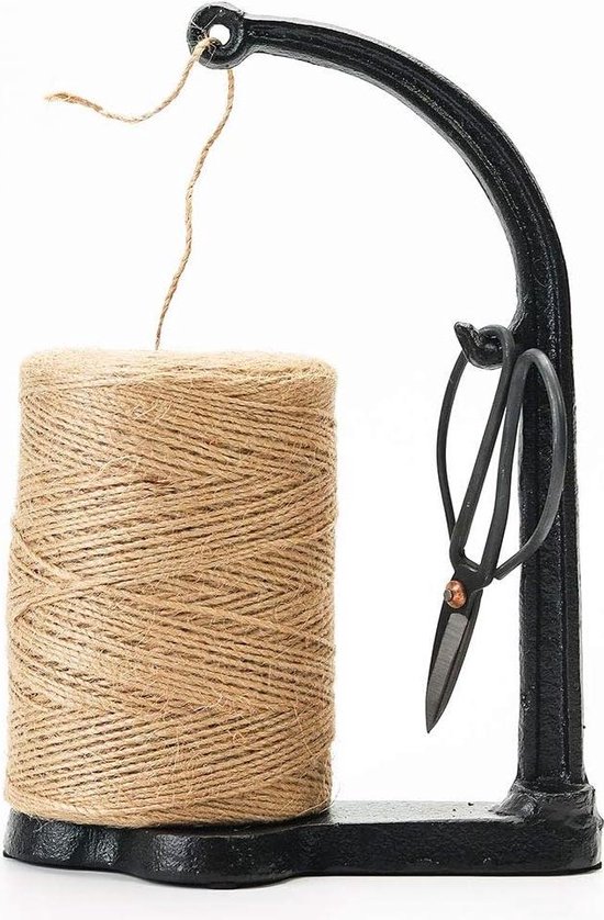 Gietijzeren Tuintouw Houder Set - 1000 ft. Natuurlijke Jute Touw String ...
