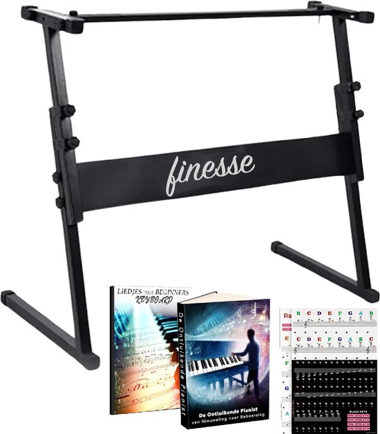 Finesse Keyboard Standaard - Verstelbaar - Statief - Piano Standaard ...